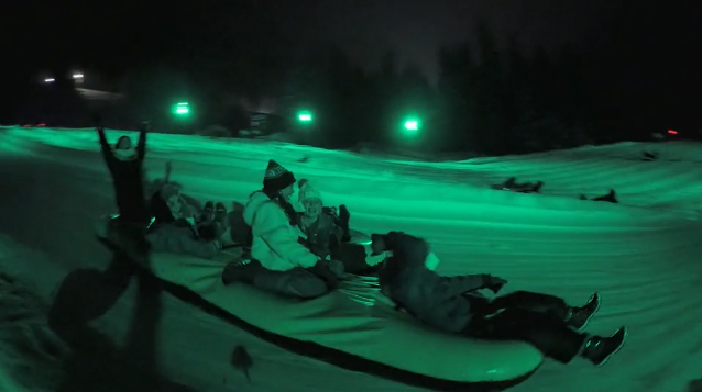 Cosmic Tubing® weekends at Mount Hood Ski Bowl | Tabby Cat's Pawprints