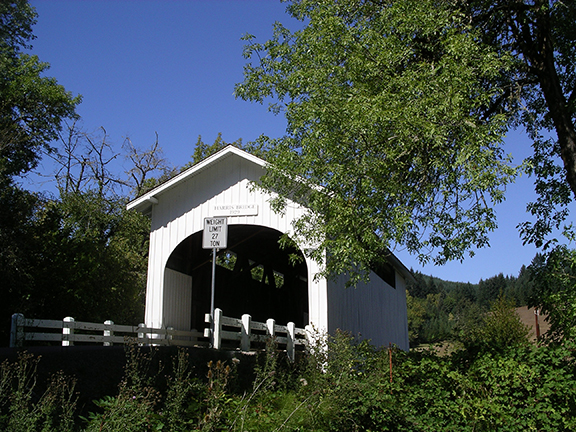 Armchair photo tours: The Harris Covered Bridge near Philomath, Oregon ...
