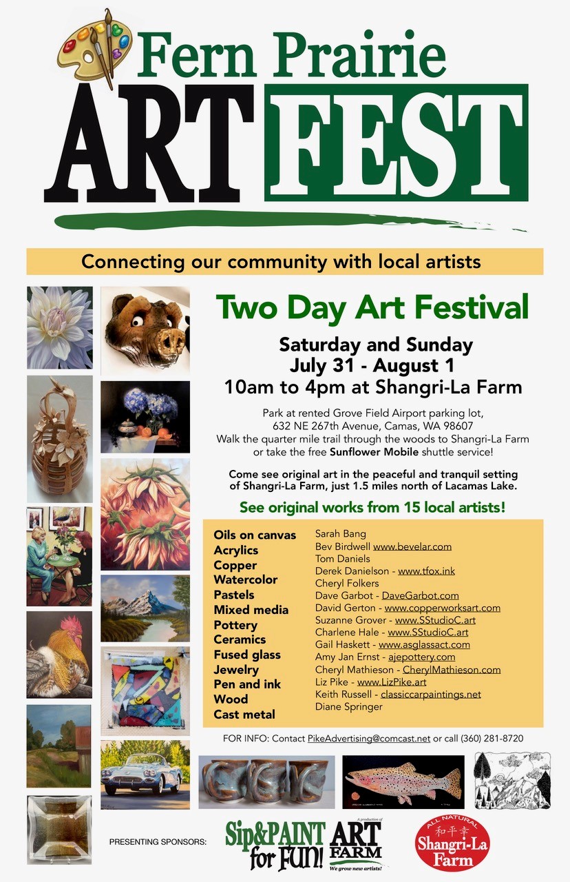 2021 Fern Prairie Art Fest this weekend in Camas, Washington | Tabby ...